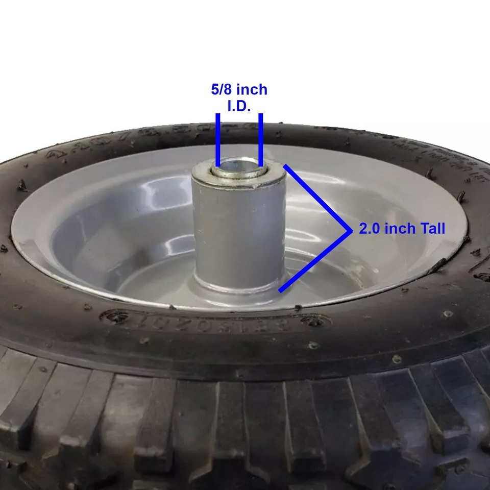 2) 4.10x3.50-6 TIRE RIM WHEEL some Yard Carts Go Karts Riding Lawn ...