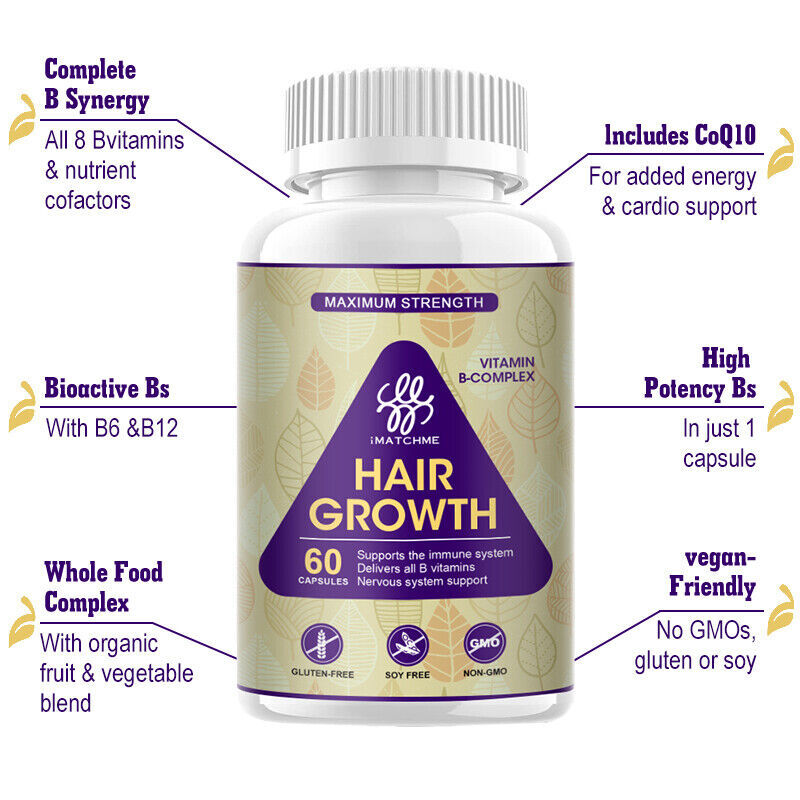 HAIR FAST GROWTH HERBAL PILLS PREVENT ANTI LOSS STIMULATE VITAMINS ...