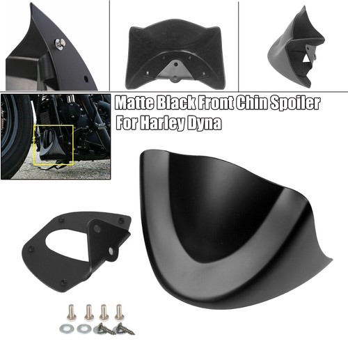 Matte Black Front Chin Spoiler Air Dam Fairing For Harley Dyna Low ...