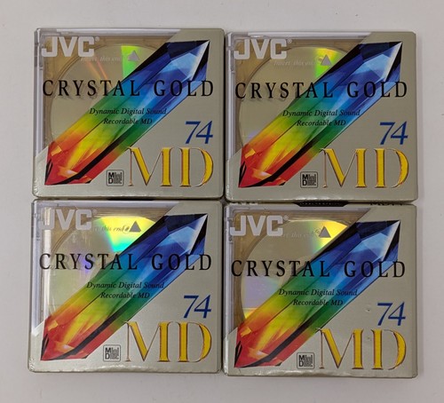 JVC Recordable MiniDisc 4 Pack Crystal MD74 Dynamic Digital Sound - New ...