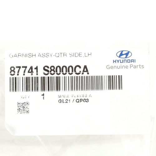 OEM NEW Hyundai 2020-2022 Palisade Left Wheel Arch Molding 87741-S8000 ...