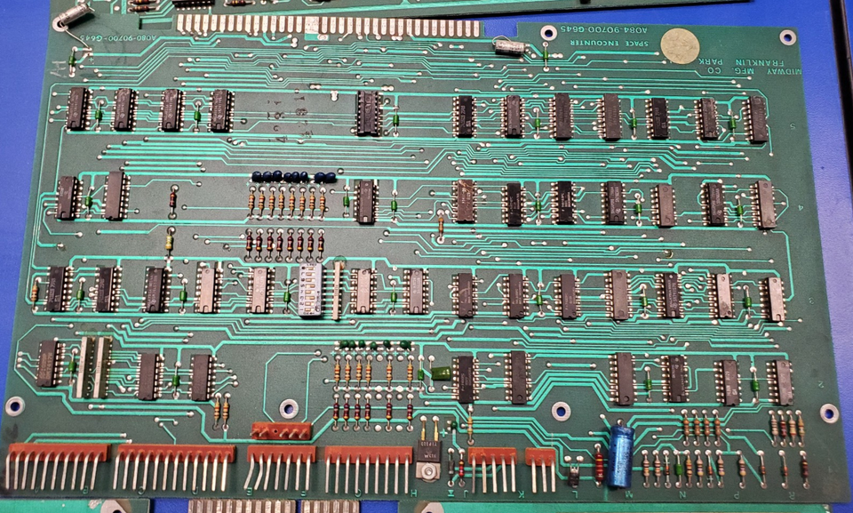 Midway SPACE ENCOUNTERS Arcade Video Game Logic Board PCBs-complete set ...