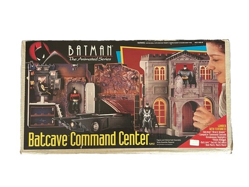 Vintage 1993 Kenner Batman The Animated Series BATCAVE COMMAND CENTER w ...