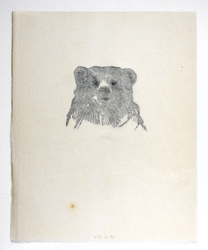 BARRY MOSER (American b. 1940) 'Totem' Bear 1970s Signed Wood Engraving ...