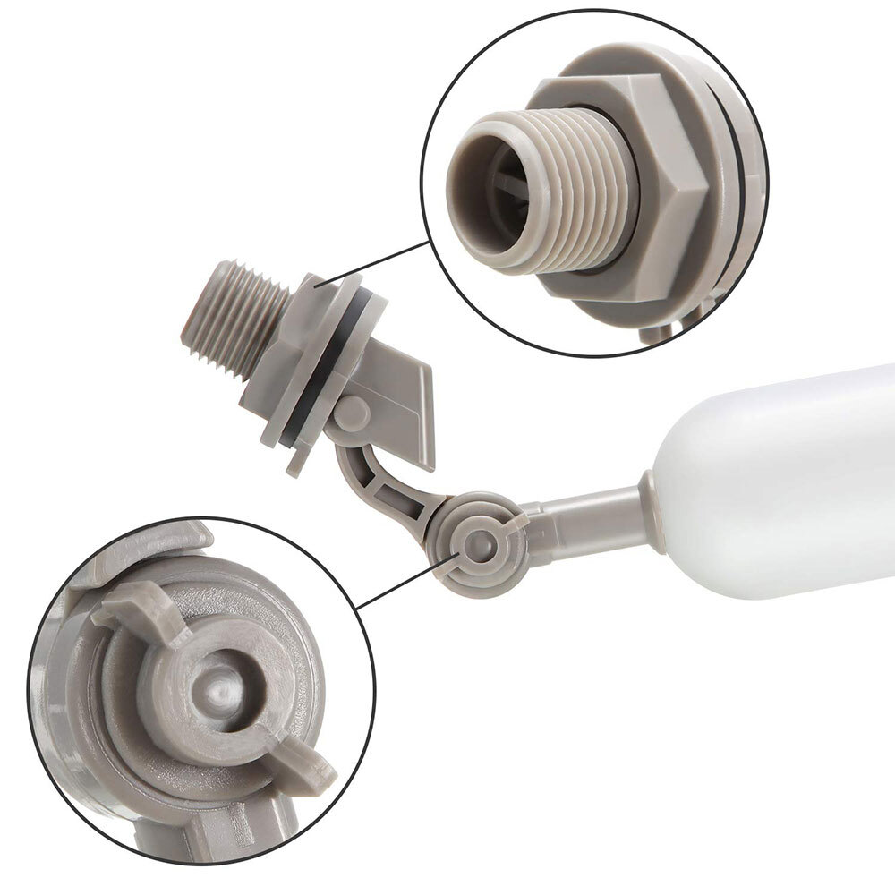 4x Water Float Valve Adjustable Arm water Filter Float 1/2" Automatic ...
