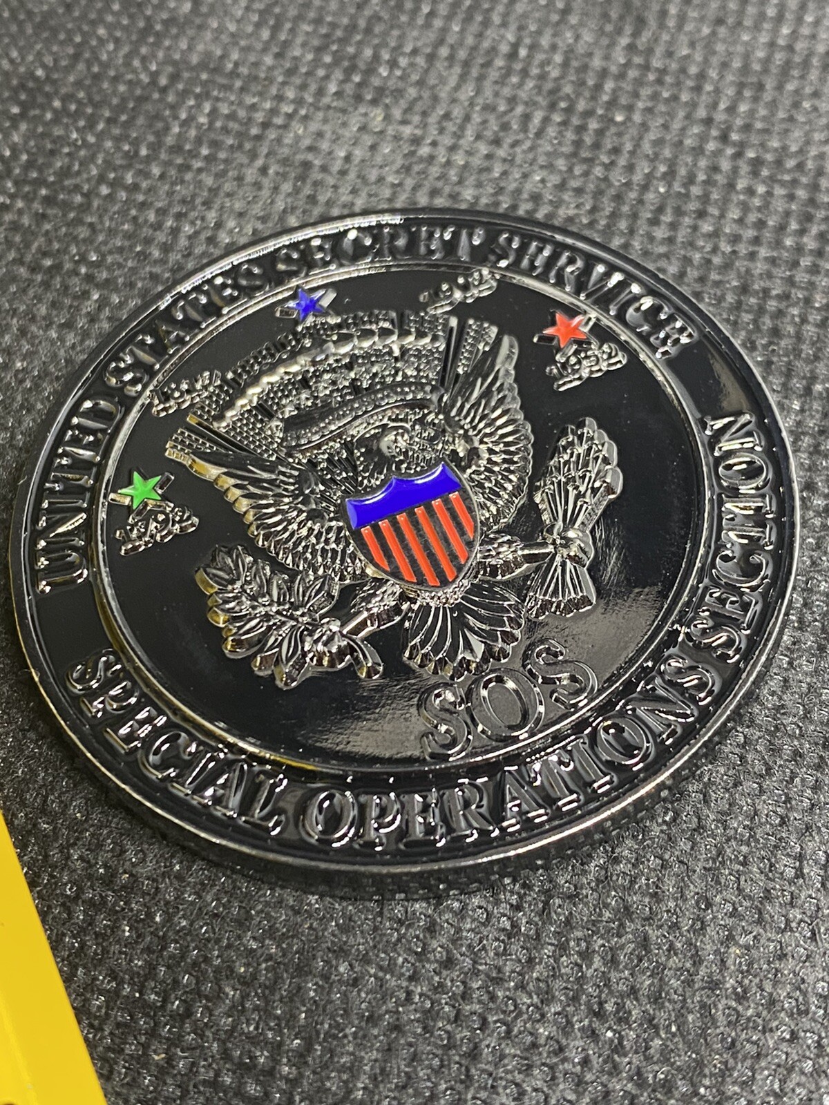 US Secret Service UD Special Operations Section SOS USSS Challenge Coin ...
