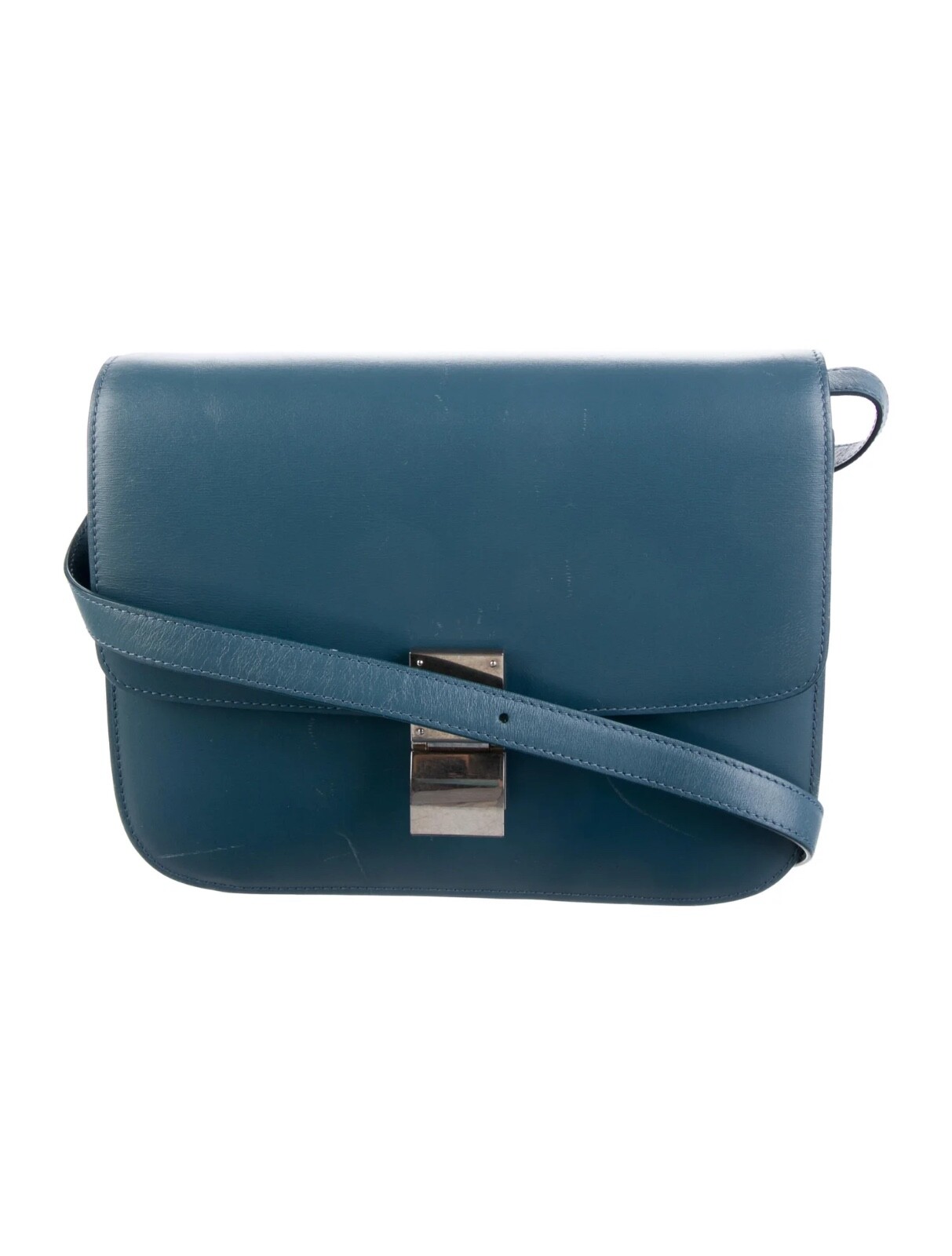 Celine Classic Box Flap Deeps Leather Shoulder Bag To… - Gem