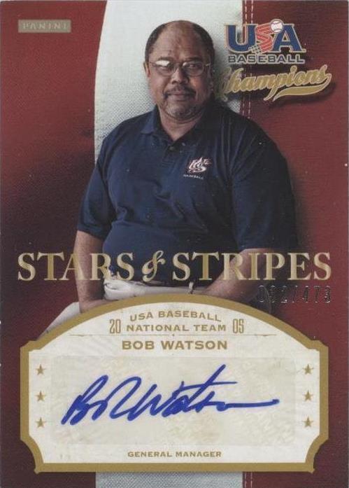2013 Panini USA Baseball Champions - Stars & Stripes Signatures Bob ...