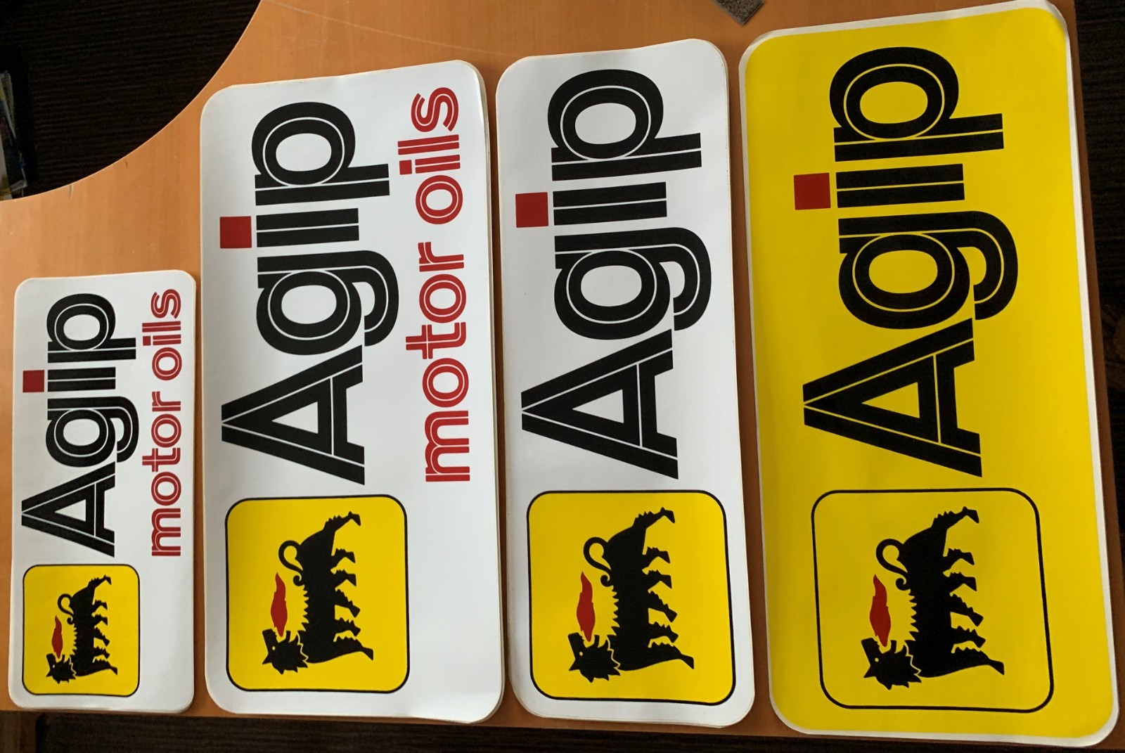 AGIP Racing Vinyl Car Wall Sticker Decal NOS Vintage Original Sponsor ...