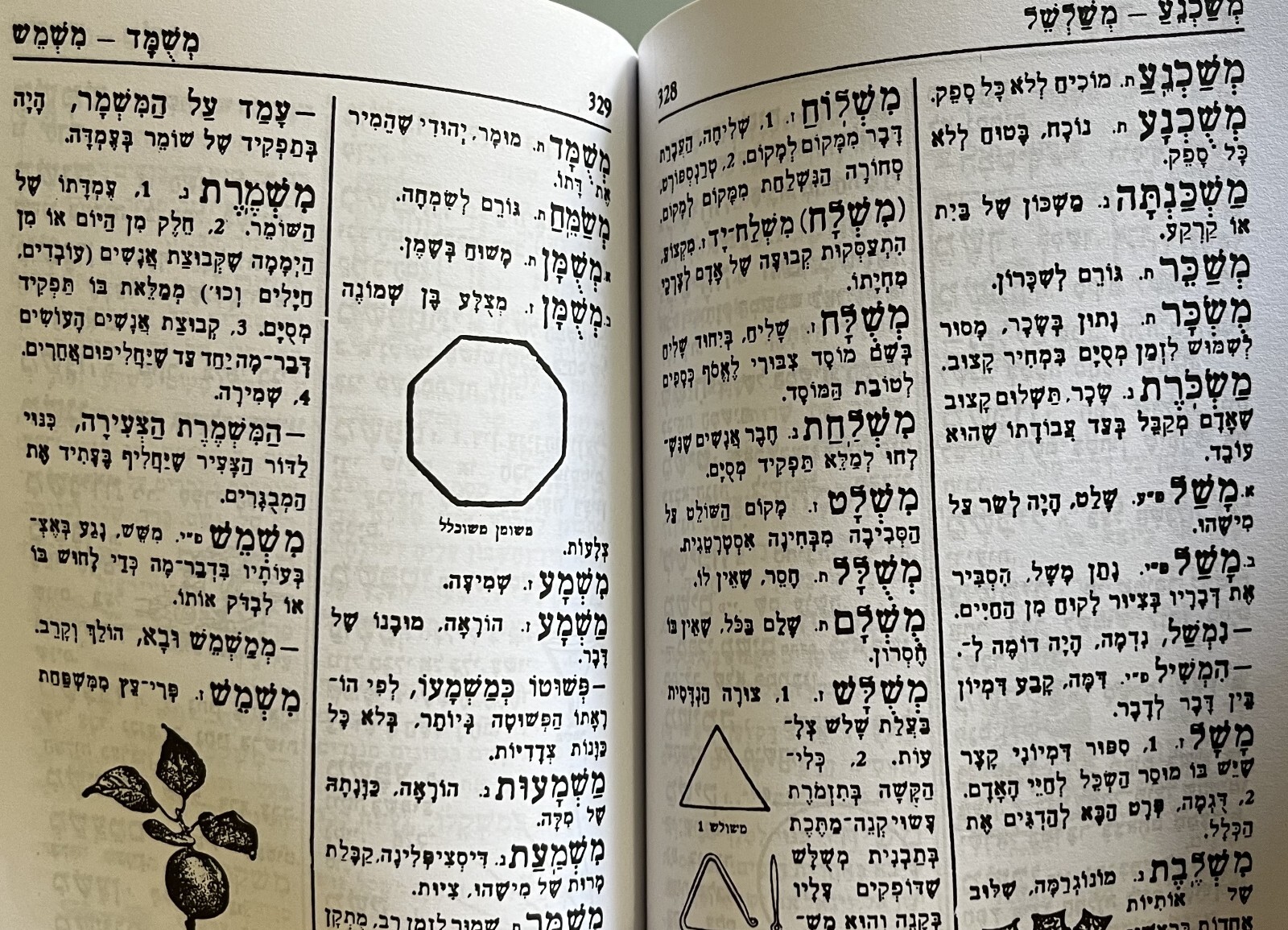 Pocket Dictionary Israel Hebrew Dotted and drawn By Avraham Even ...