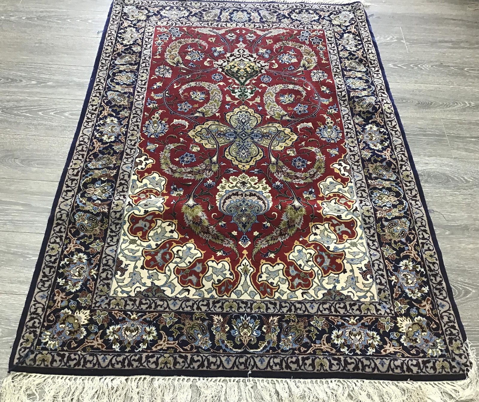 #2 Silk & Wool Vintage Exquisite Hand-knotted Rug proximally 3’ X 5’ | eBay