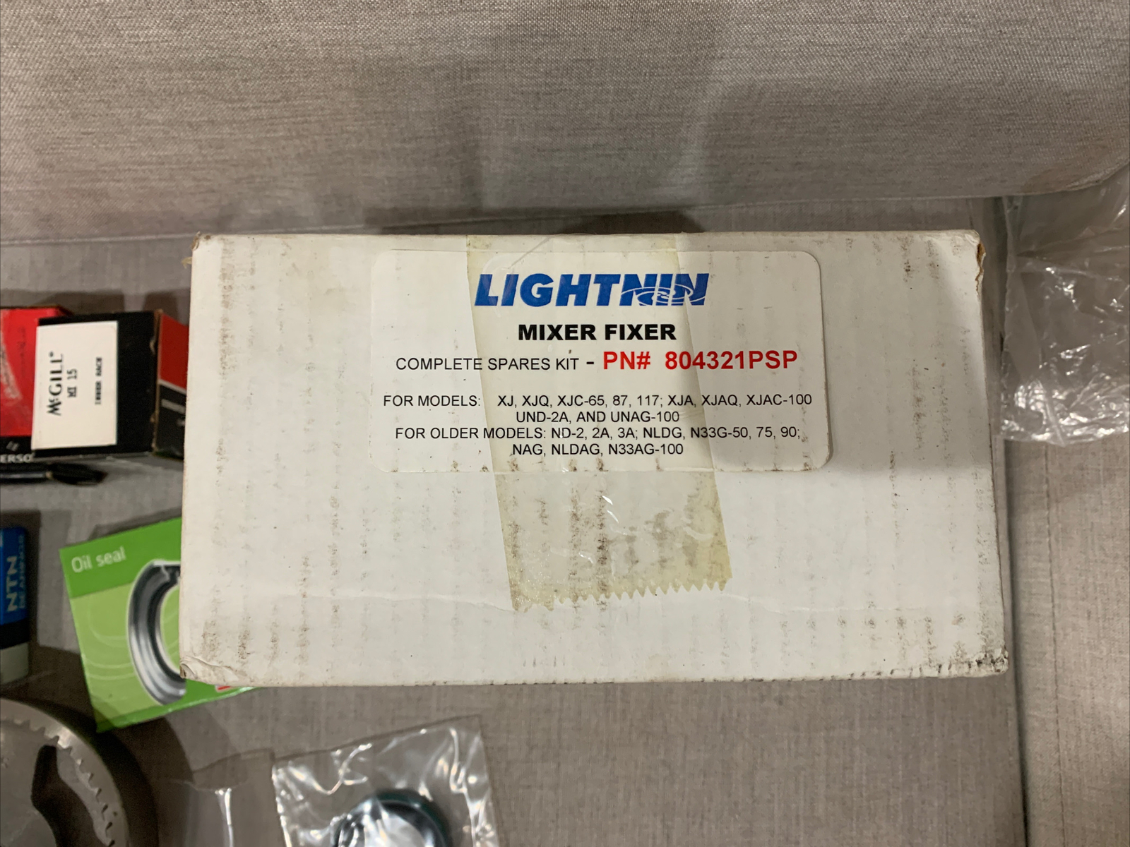 SPX FLOW LIGHTNIN MIXER FIXER COMPLETE SPARES KIT 804321PSP 17 PC SET ...