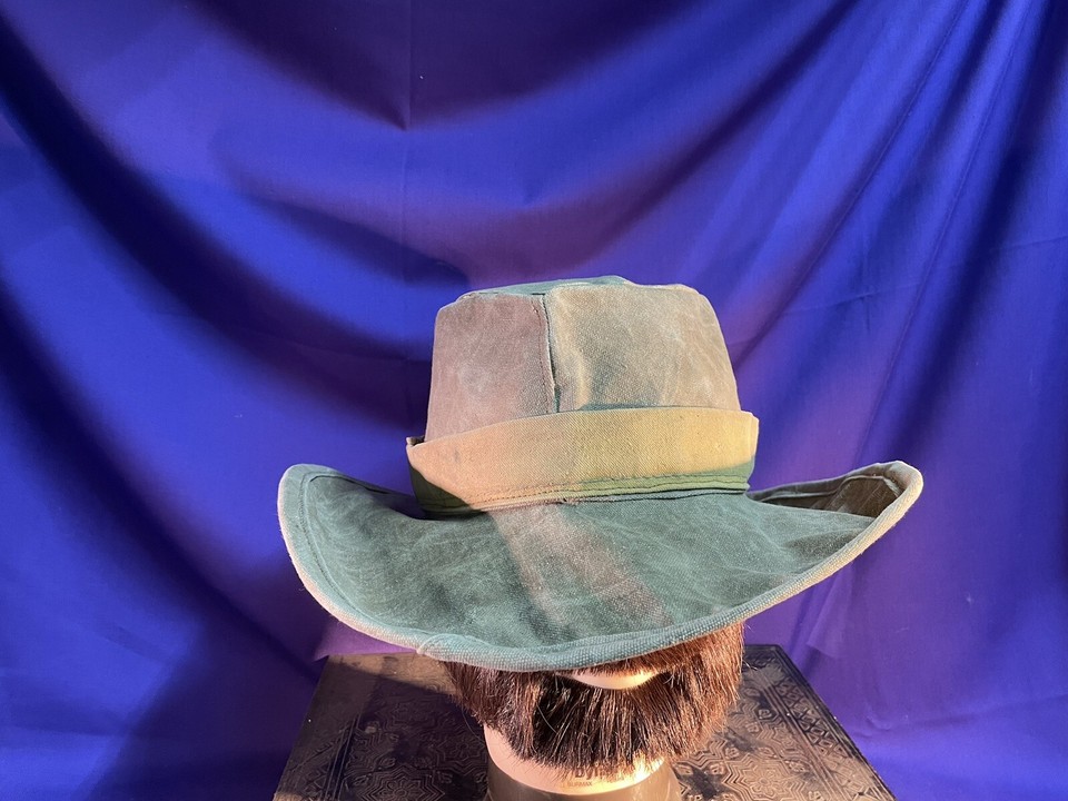 Cowboy Hat 7 5/8 XL upcycled tent fabric water proof | eBay