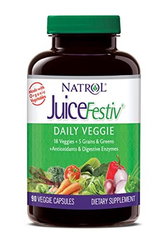 Natrol Juicefestiv Daily Fruits & Veggies Capsules 180 Count Two 90 ...