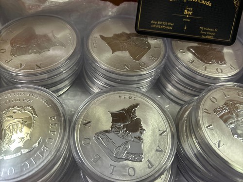 2024 Napoleon Silver Coin 5 oz .9999 Silver Commander Series | eBay