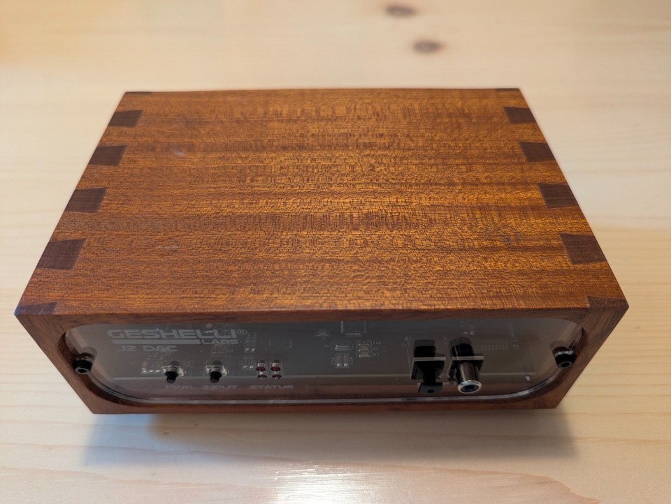 Geshelli Labs JNOG2 AK4493 with USB module, stock opamps, mahogany wood ...