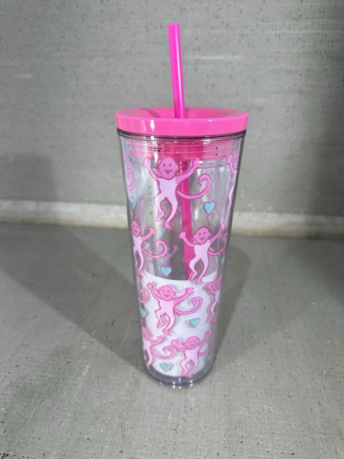 Starbucks Roller Rabbit Xmas 2025 Clear Tumbler Cold Cup Pink Lovely ...