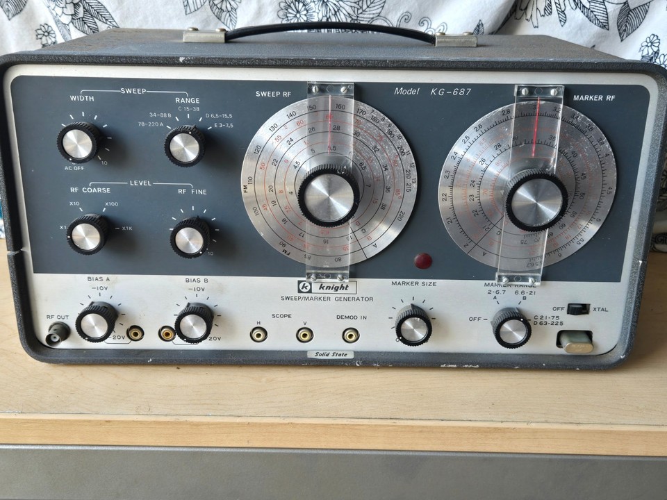 KNIGHT KG-687 Sweep Marker Generator - Untested - No Power Cord - AS-IS ...