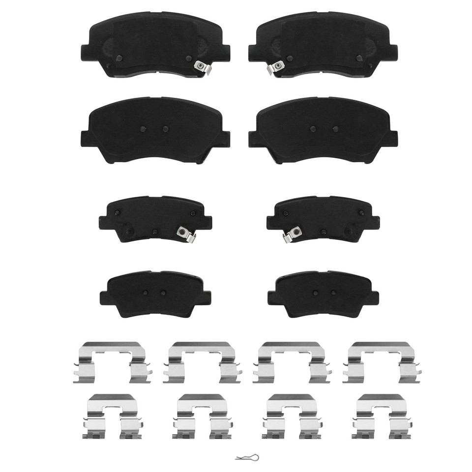 Front Rear Ceramic Brake Pads for KIA FORTE KOUP / FORTE5 2014 - 2016 ...
