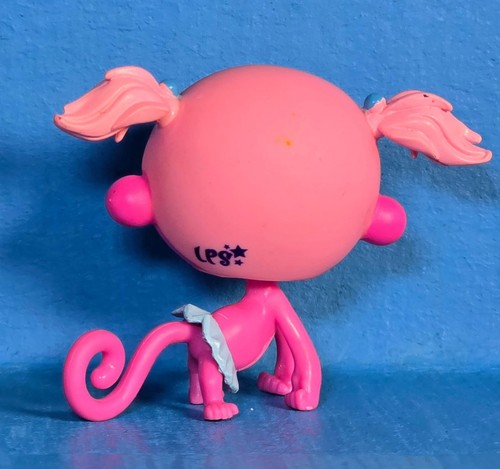 Littlest Pet Shop LPS Minka Mark Monkey Figure #3114 Pink Blue | eBay