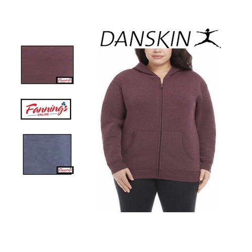 Danskin Ladies' Full Zip Hoodie Soft Brushed Fleece | F43 | eBay