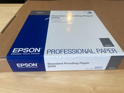 Epson Professional proofing paper, semi-matte (100 sheets) new box | eBay