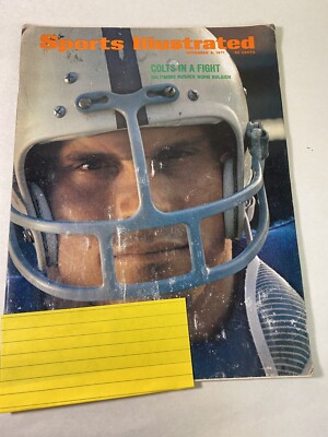 1971 Sports Illustrated Magazine November 8 Norm Bulaich Baltimore ...