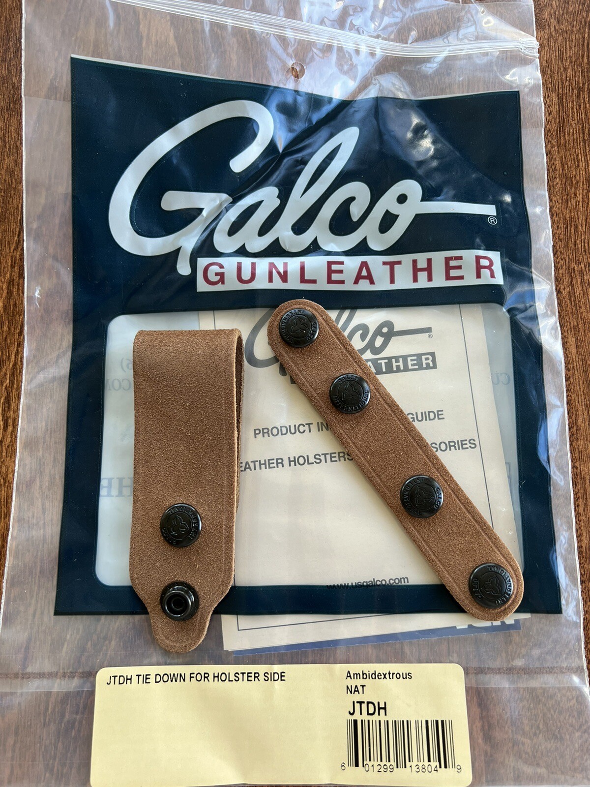 JTDH Holster Side Tie Down for Galco Jackass Rig Shoulder Holsters | eBay