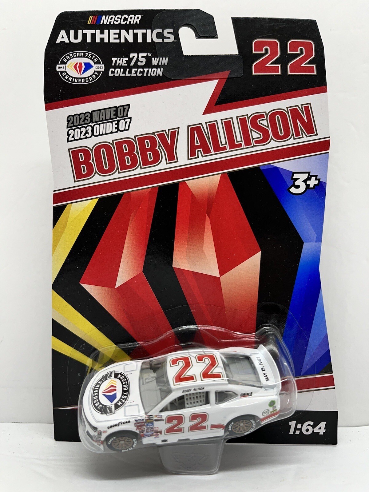 Bobby Allison #22 NASCAR 2023 Authentics 75th Win Collection 1:64 Wave ...