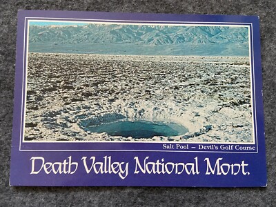Salt Pool, the devils golf course in Death Valley California Vintage ...