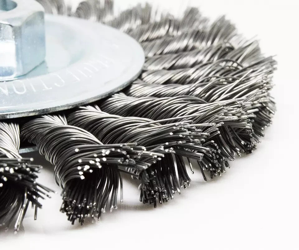 8pcs 4 Inch Twist Knotted Wire Wheel Brush Twist Wire Brush Grinders 5/ ...