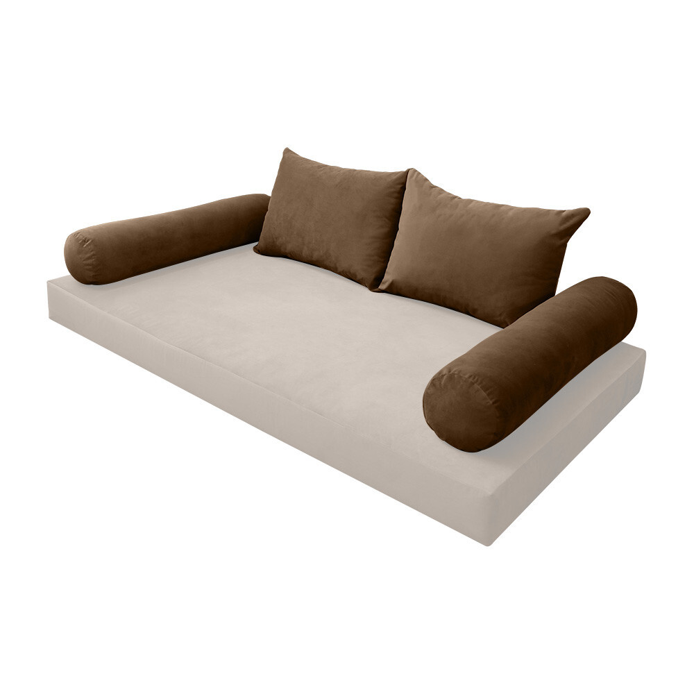 SLIPCOVER ONLY KnifeEdge Full Style V4 Velvet Indoor Daybed Bolster ...