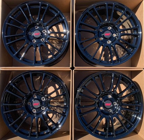 18” OEM Subaru Impreza WRX STI FORGED BBS Black Wheels Rims Factory ...