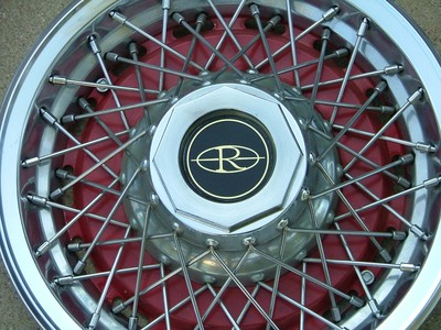 1977-78 Buick Riviera wire wheel covers, set (4), red, NOS! | eBay