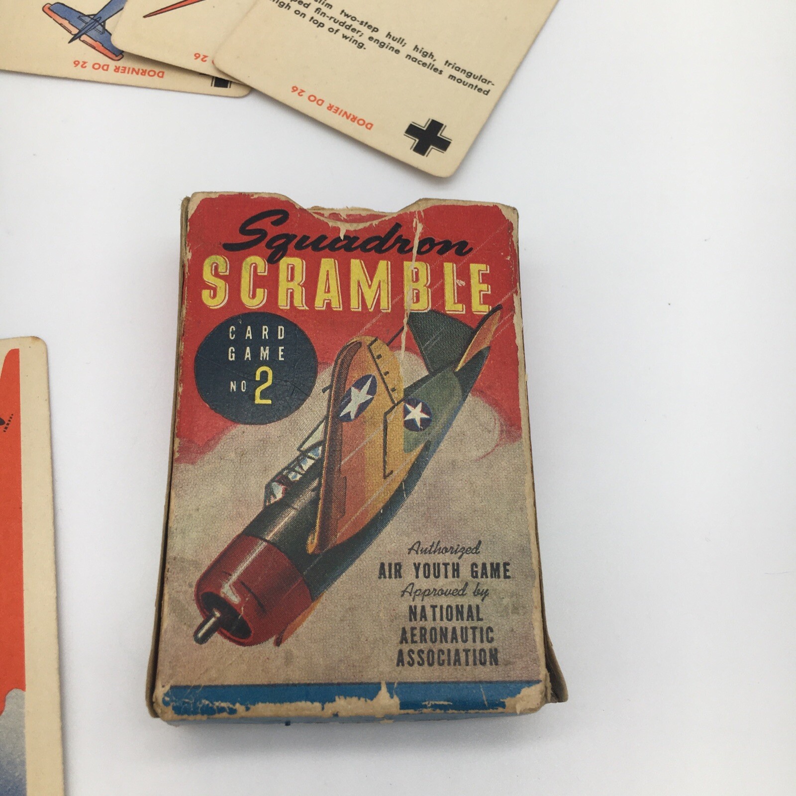 Vintage 1942 WWII Squadron Scramble Card Game No. 2 Complete Original ...
