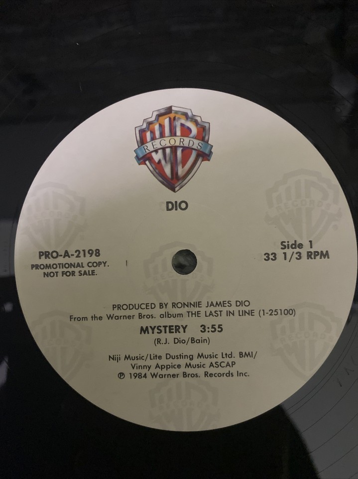 DIO Lp 12” Mystery 1984 Promo Copy Pro-A-2198 V. G. Vinyl N. M | eBay