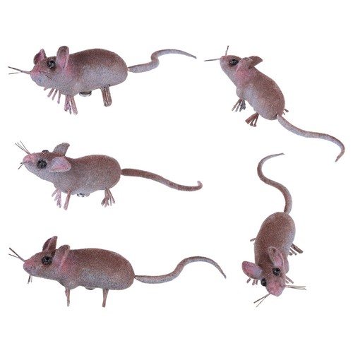 5Pcs Mini Simulation Mice Decoration Realistic Mice Ornaments | eBay