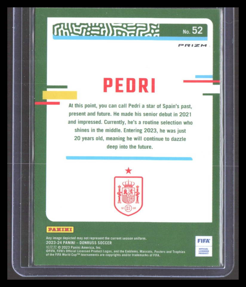 2023-24 Panini Donruss Soccer PEDRI Optic Holo #52 Spain LYEB | eBay