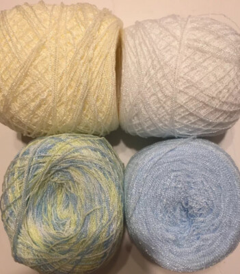 Lace yarn Crystal Colors 1-3-14-64.Acrylic/Rayon. 900 yards per ball. 1 ...