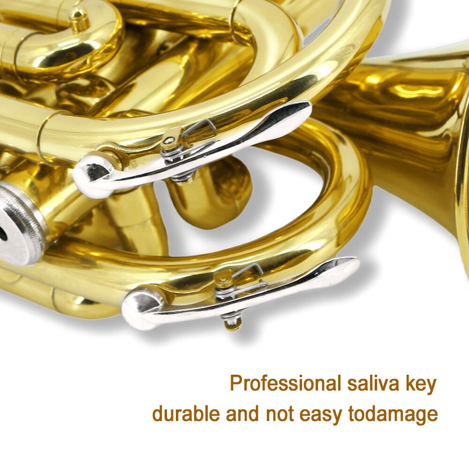 Smooth Pocket Trumpet Brass Bb Gold Mini Trumpet Cleaning Kit Portable ...