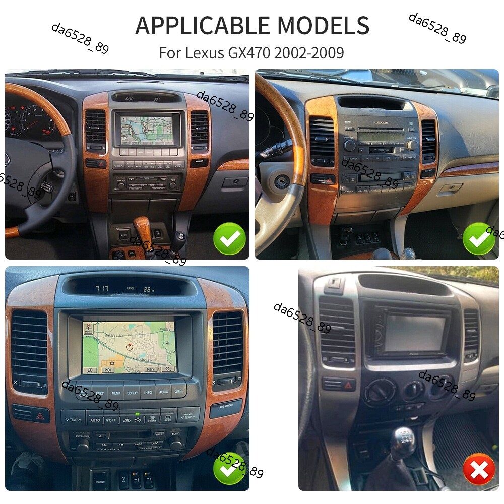 10.4" Tesla Style Car Multimedia GPS Navigation Radio For Lexus GX470 ...