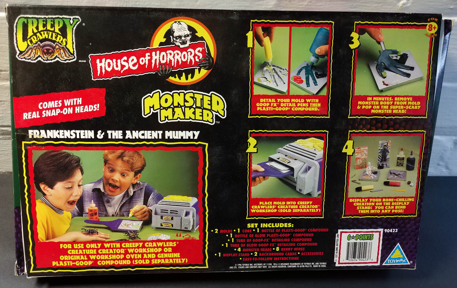 Creepy Crawlers HOUSE OF HORRORS Monster Maker FRANKENSTEIN ANCIENT ...