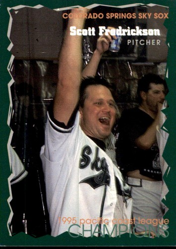 Scott Fredrickson 1995 Colorado Springs Sky Sox #10 RC AutographDen | eBay