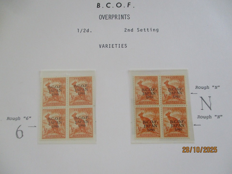 Pre Decimal Stamps: Variety Blocks Flaws Mint- Great Item, Must Have ...