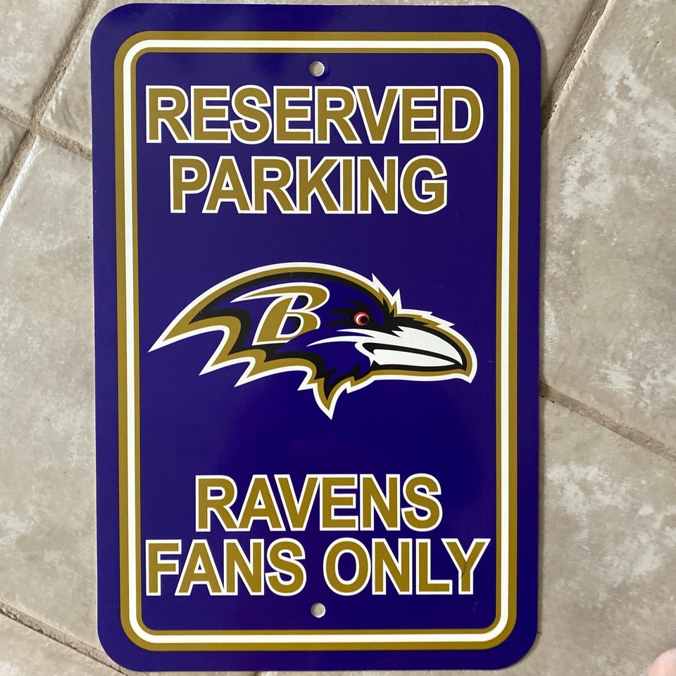 NFL Baltimore Ravens Office Room Home Decor Parking Sign 12" x 18" | eBay