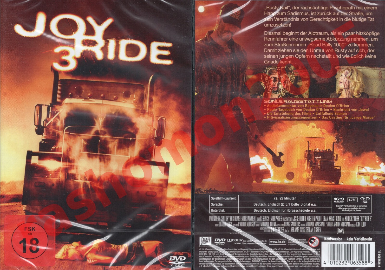 DVD Joy Ride 3 Joyride Roadkill Ken Kirzinger Jesse Hutch Kirsten Prout ...