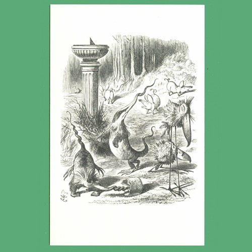 POSTCARD - Slithy Toves - Jabberwocky - Alice Through Looking-Glass ...