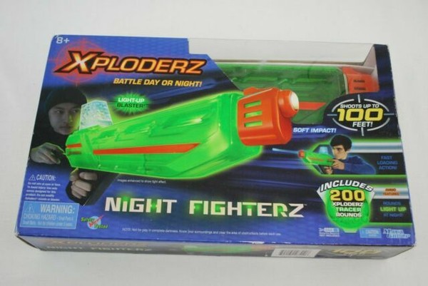Xploderz Night Fighterz Blaster Gun Ammo Clip 200 Tracer Rounds for ...