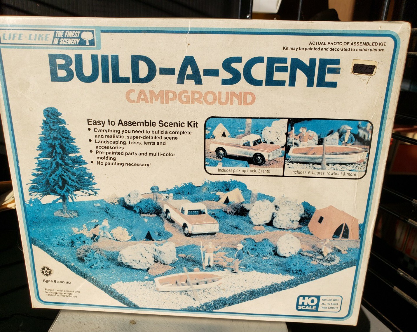 Life-Like Build-A-Scene HO Scale Campground Kit #1374. Sealed in ...