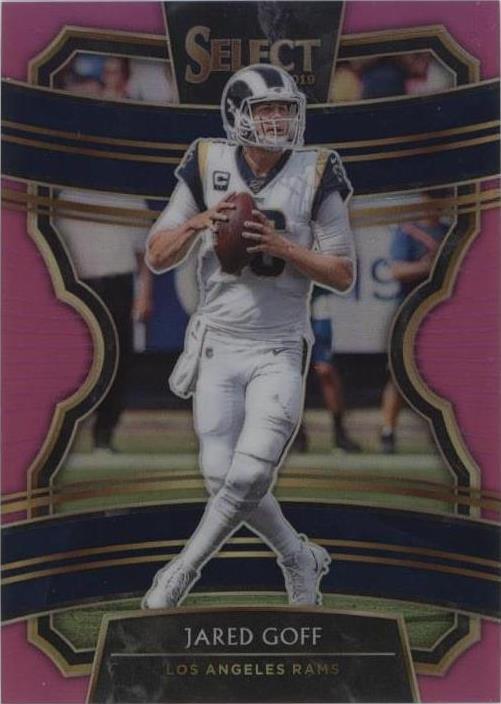 2019 Panini Select - Concourse Jared Goff #93 Pink Prizm /10 for sale ...